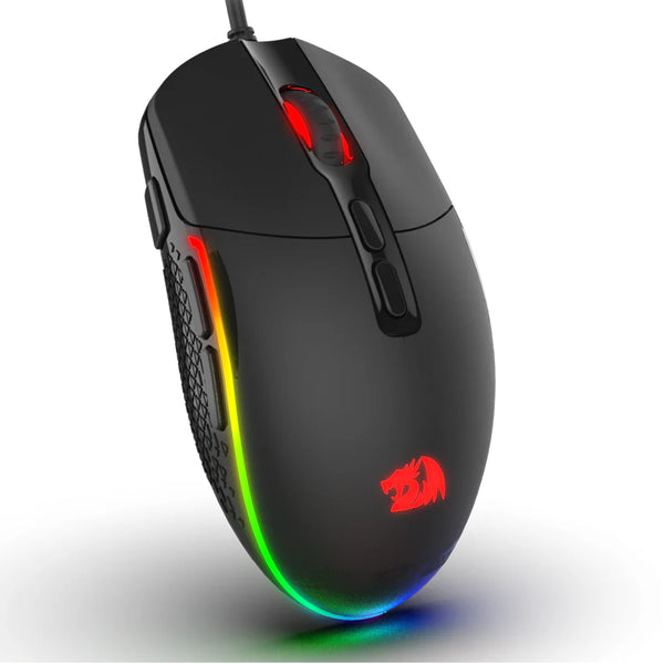 Redragon M719 INVADER RGB Gaming Mouse with Fire Button, 10,000 DPI (B ...